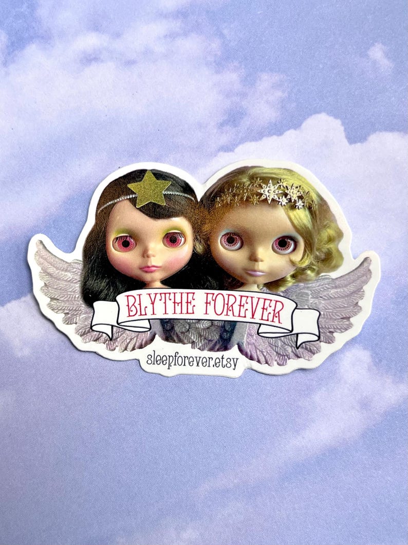 Blythe Doll Sleepforever Die Cut Vinyl Stickers Angels Cupids Cherubs ...