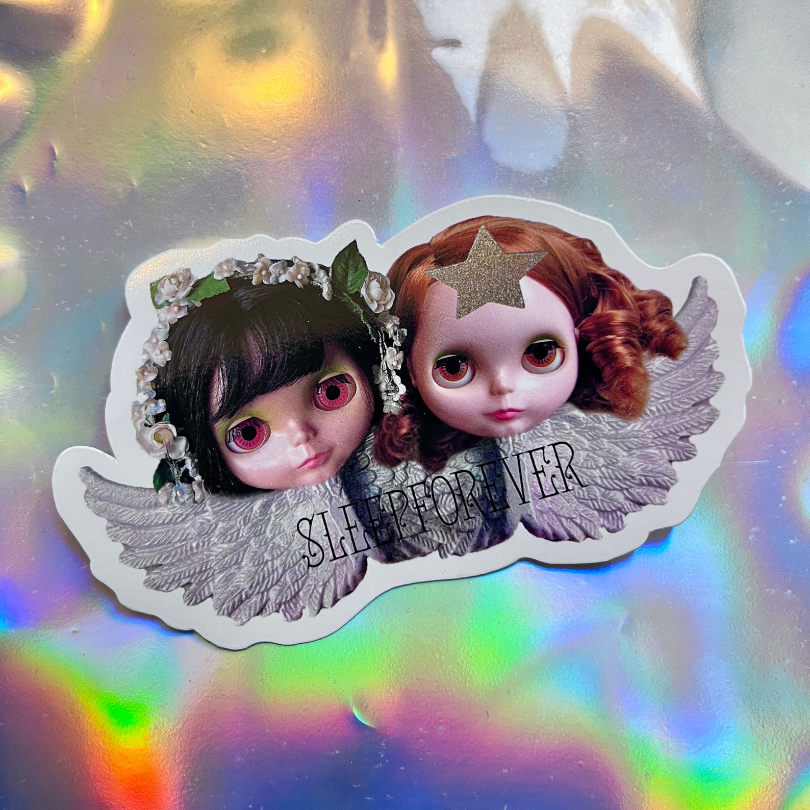 Blythe Doll Sleepforever Die Cut Vinyl Stickers Angels Cupids Cherubs ...