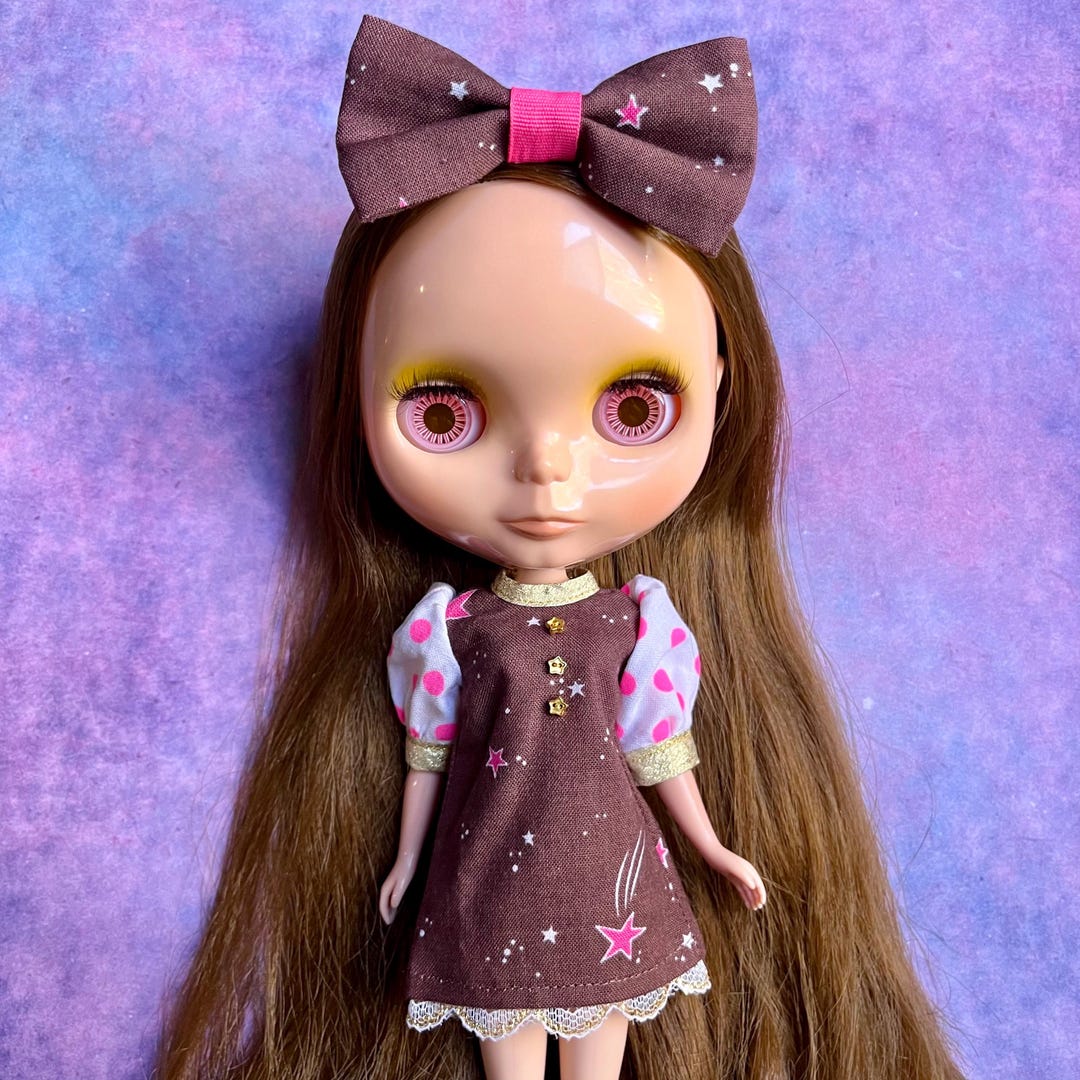 FLAW ON SALE Falling Star Dress and Bow Set for Blythe Doll - Etsy