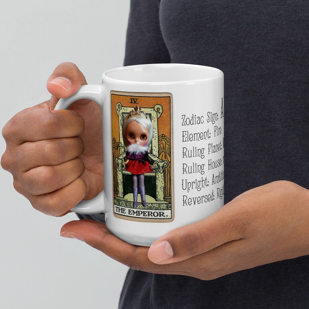 ARIES the Emperor Tarot Card Zodiac Sign Blythe Doll Mug - Etsy