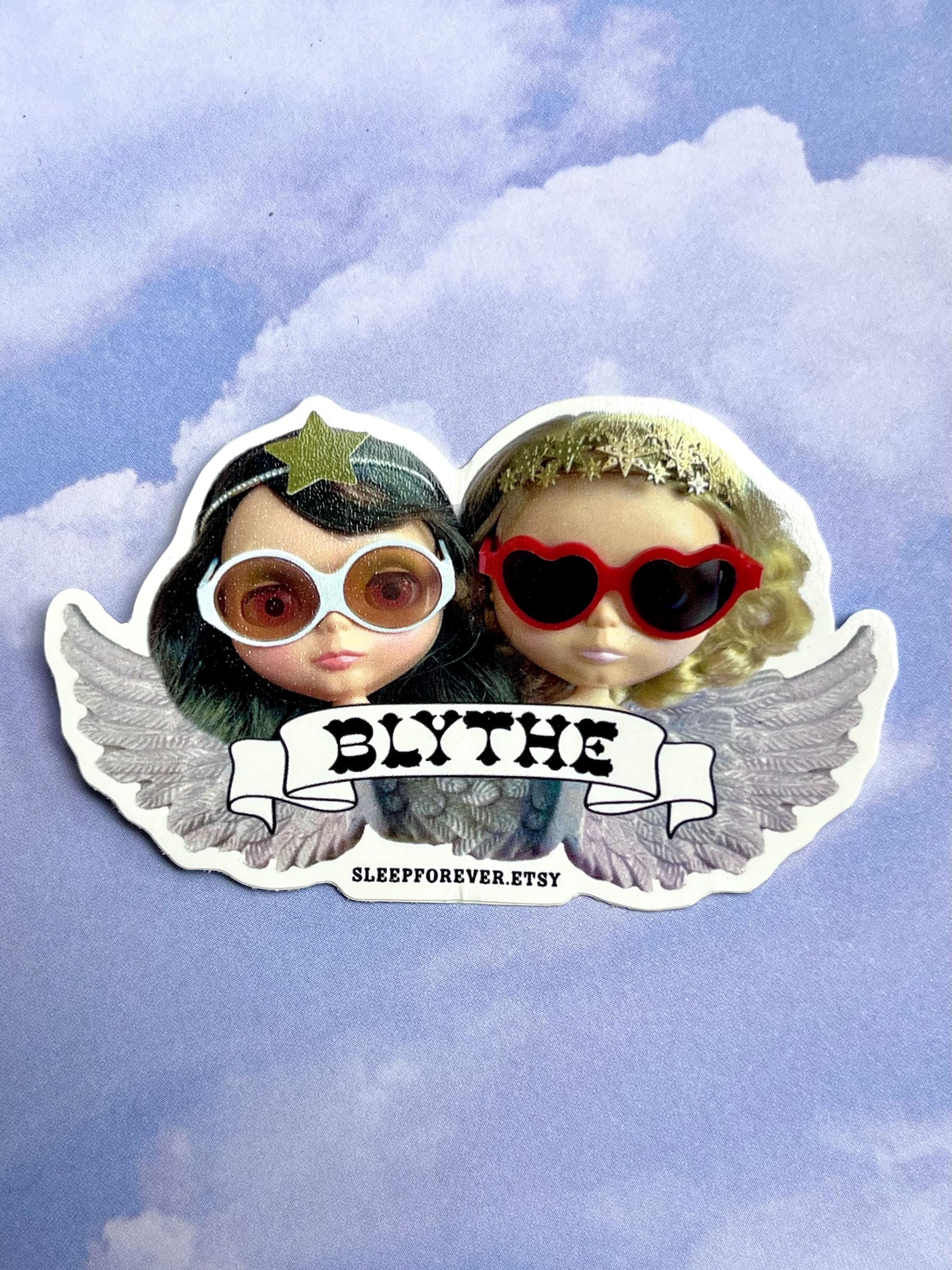 Blythe Doll Sleepforever Die Cut Vinyl Stickers Angels Cupids Cherubs ...