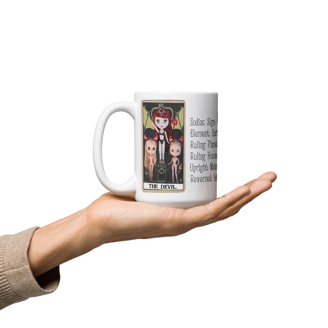 CAPRICORN the Devil Tarot Card Zodiac Sign Blythe Doll Mug - Etsy