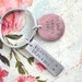 Double GPS Coordinates Keychain.. Hand Stamped Skinny - Etsy