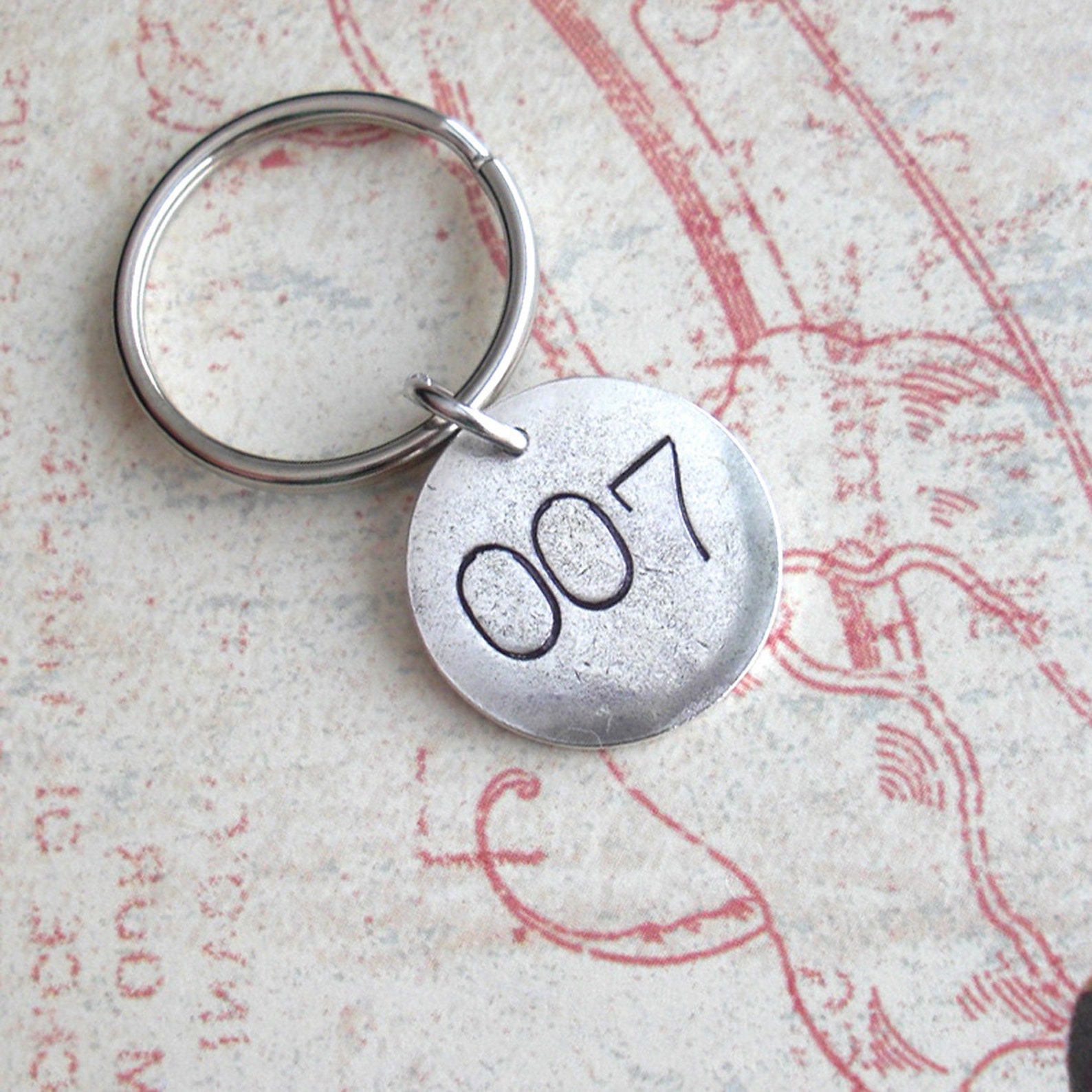 Room Number Key Chain .. Hand Stamped Customized Antiqued - Etsy