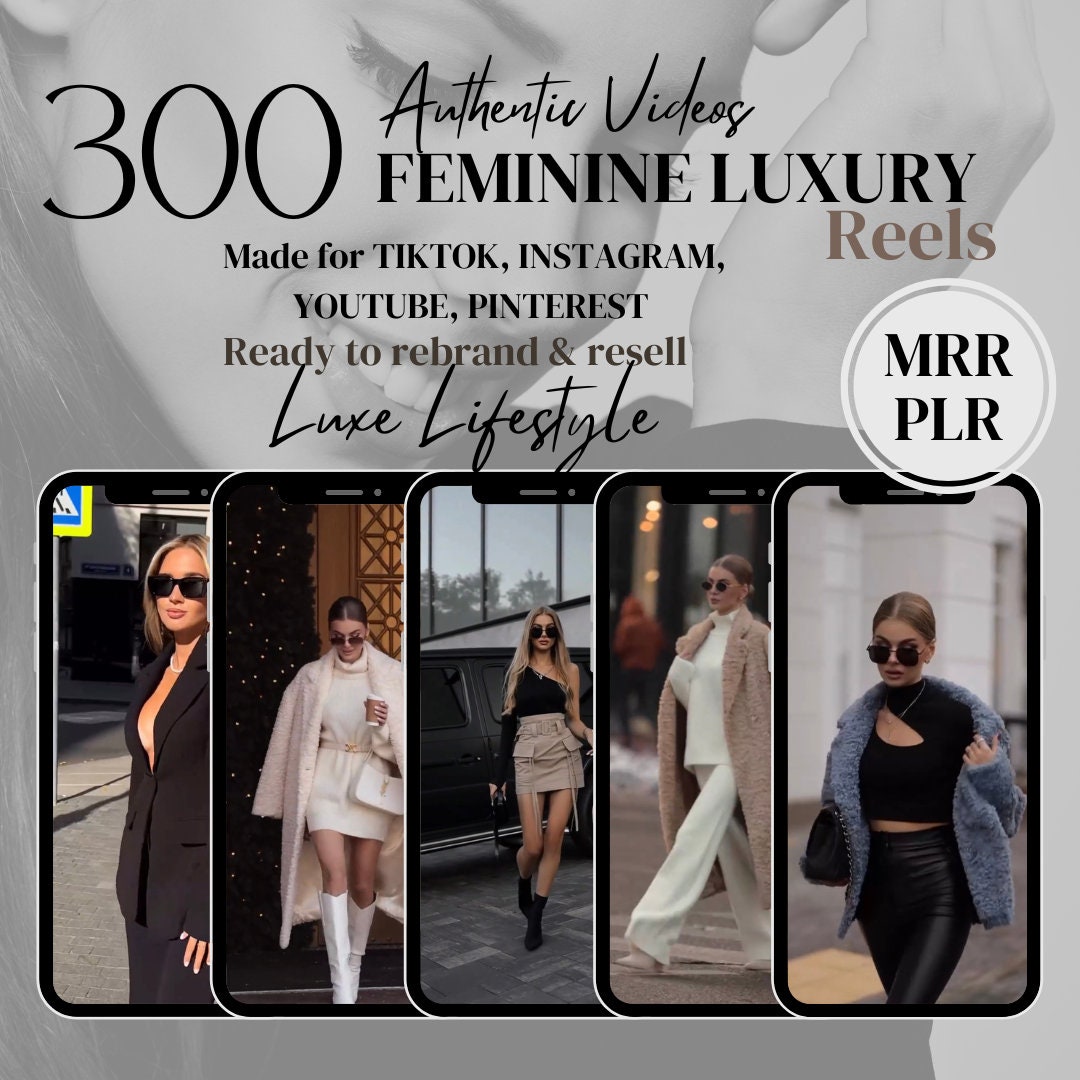 300 Rich Luxury Lifestyle Women Reels Feminine Faceless Video Social ...