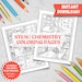 STEM Chemistry Coloring Pages Educational Science Coloring Book 10 ...