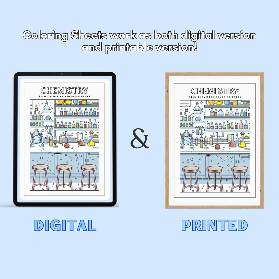 STEM Chemistry Coloring Pages Educational Science Coloring Book 10 ...