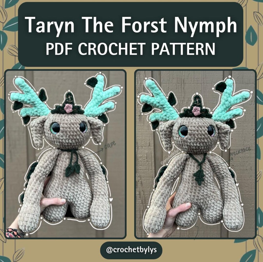 PDF CROCHET PATTERN - Taryn the Forest Nymph Amigurumi Instructions - Etsy