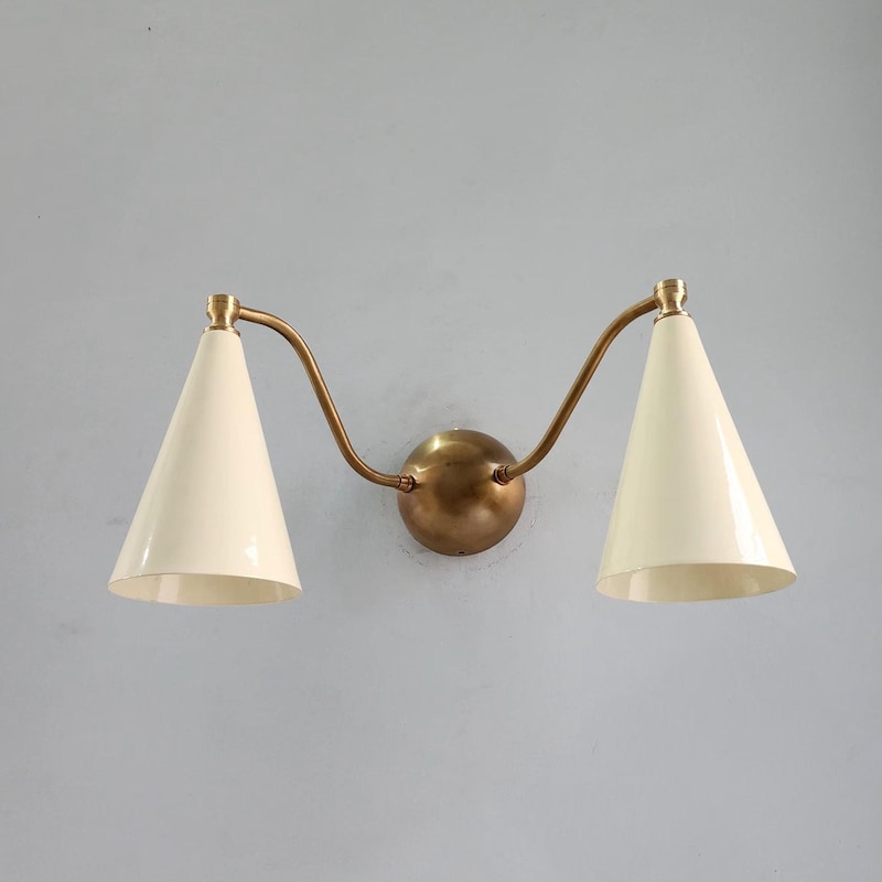 Cone Brass Light - Etsy