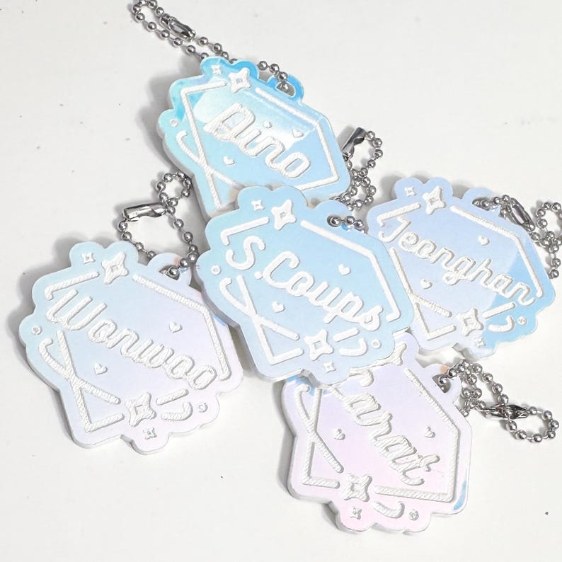 Seventeen Diamond Member Holographic Keychain, Kpop Gift, Seventeen ...