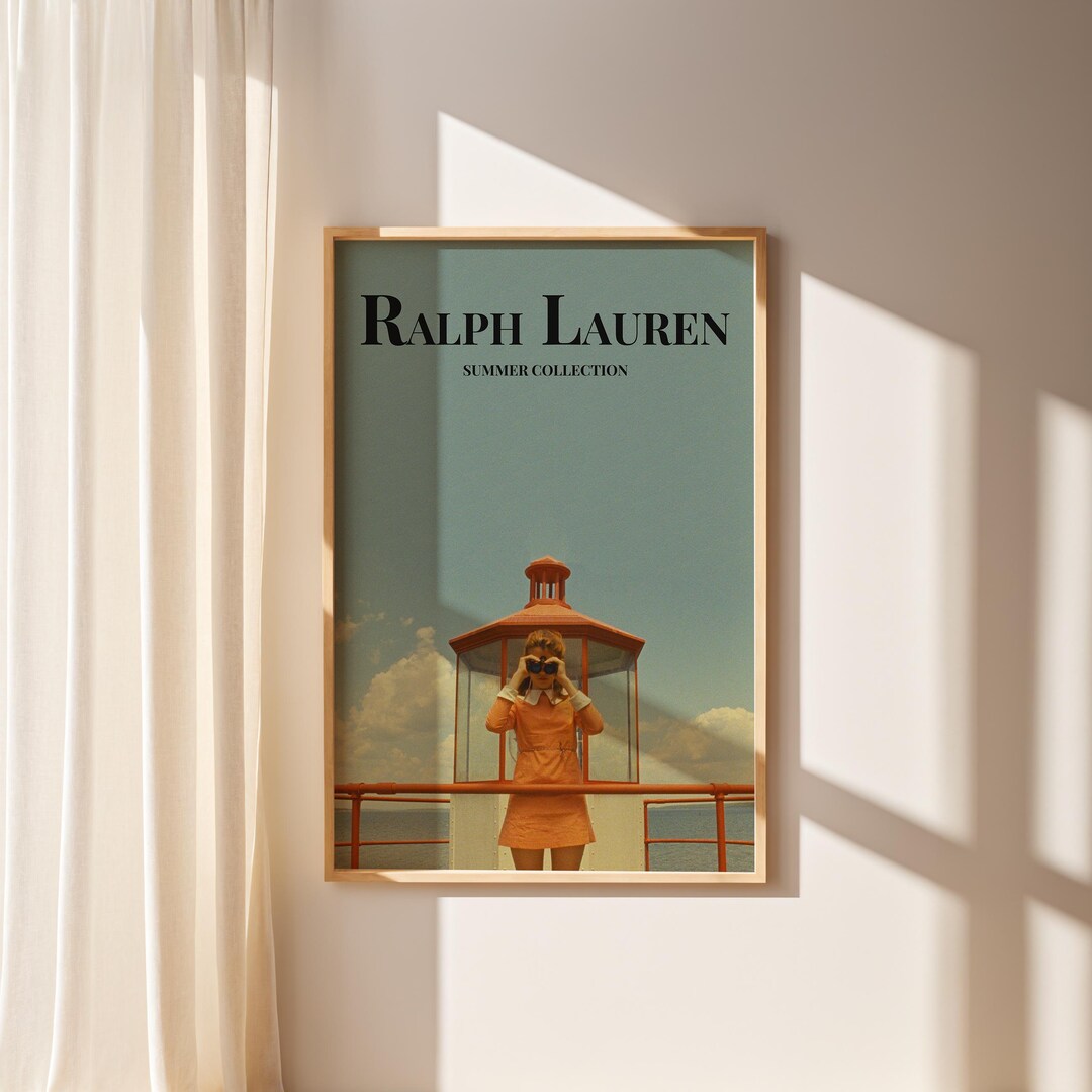 Ralph Lauren Poster | Vintage Fashion Magazine Poster | Retro Fashion ...