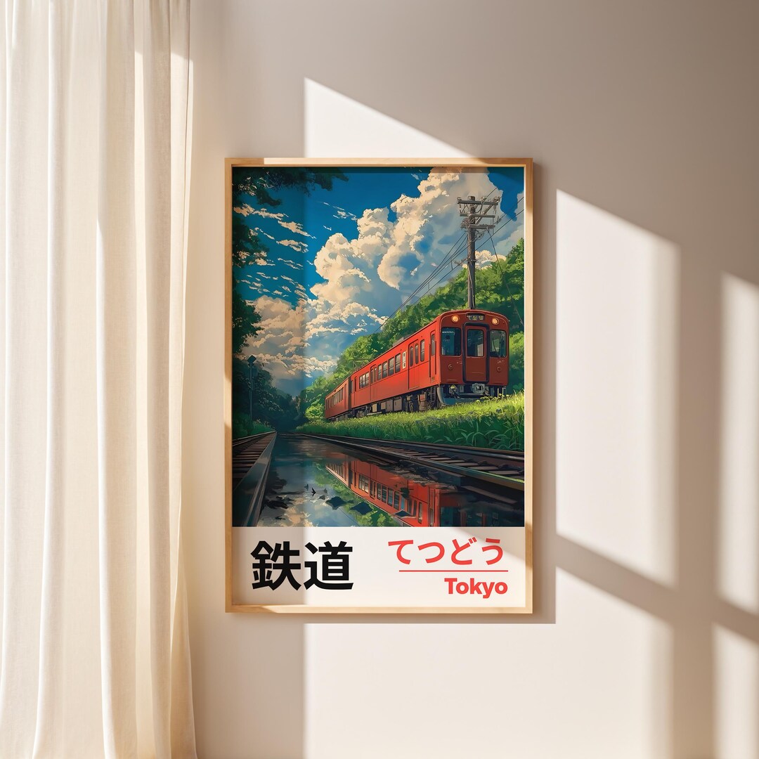 Retro Japanese Poster, Aesthetic Japanese Wall Art, Nostalgic Vintage ...