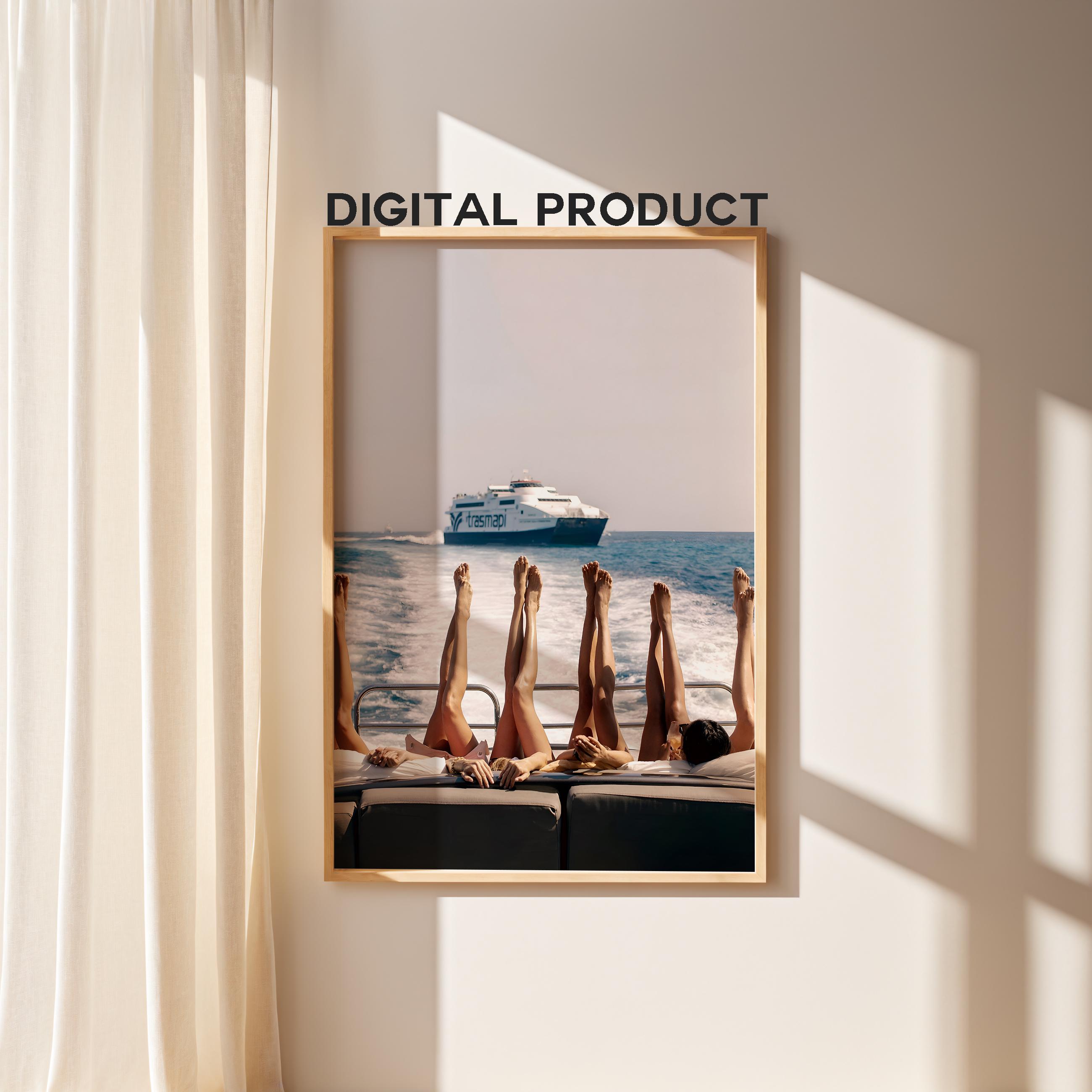 Luxury Yacht Poster | Old Money Aesthetic | Luxurious Boat Print ...