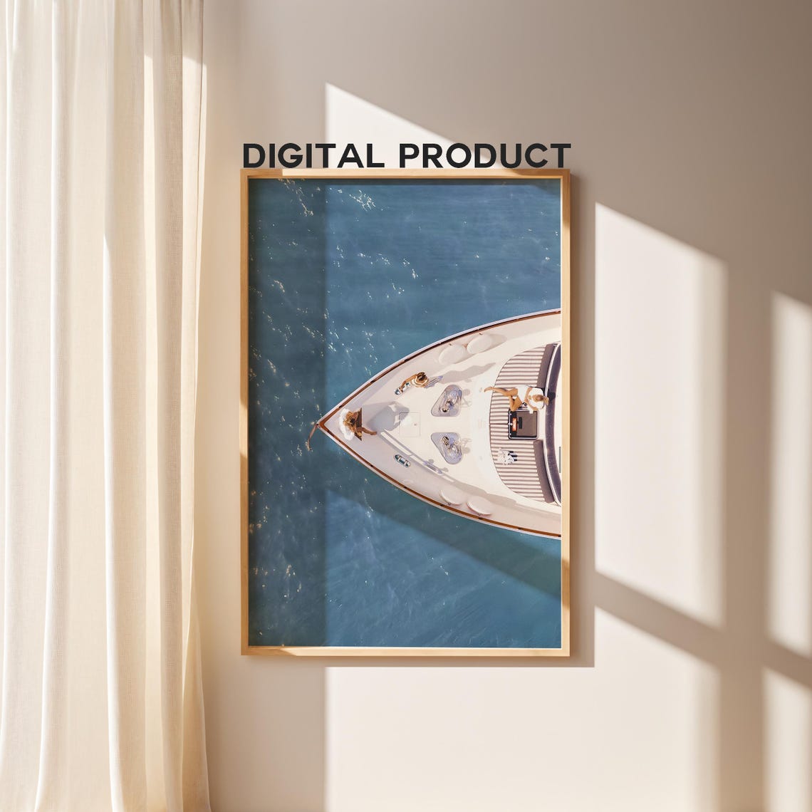 Luxury Yacht Poster, Old Money Aesthetic, Luxurious Boat Print, Sailing ...