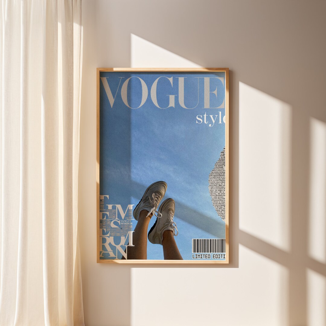 Fashion Magazine Poster, Vintage Fashion Magazine Poster, Retro Fashion ...