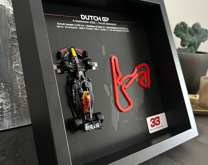 F1 Frame With Car and Circuit in 3D in Plexiglass | Dutch GP | F1 Wall ...