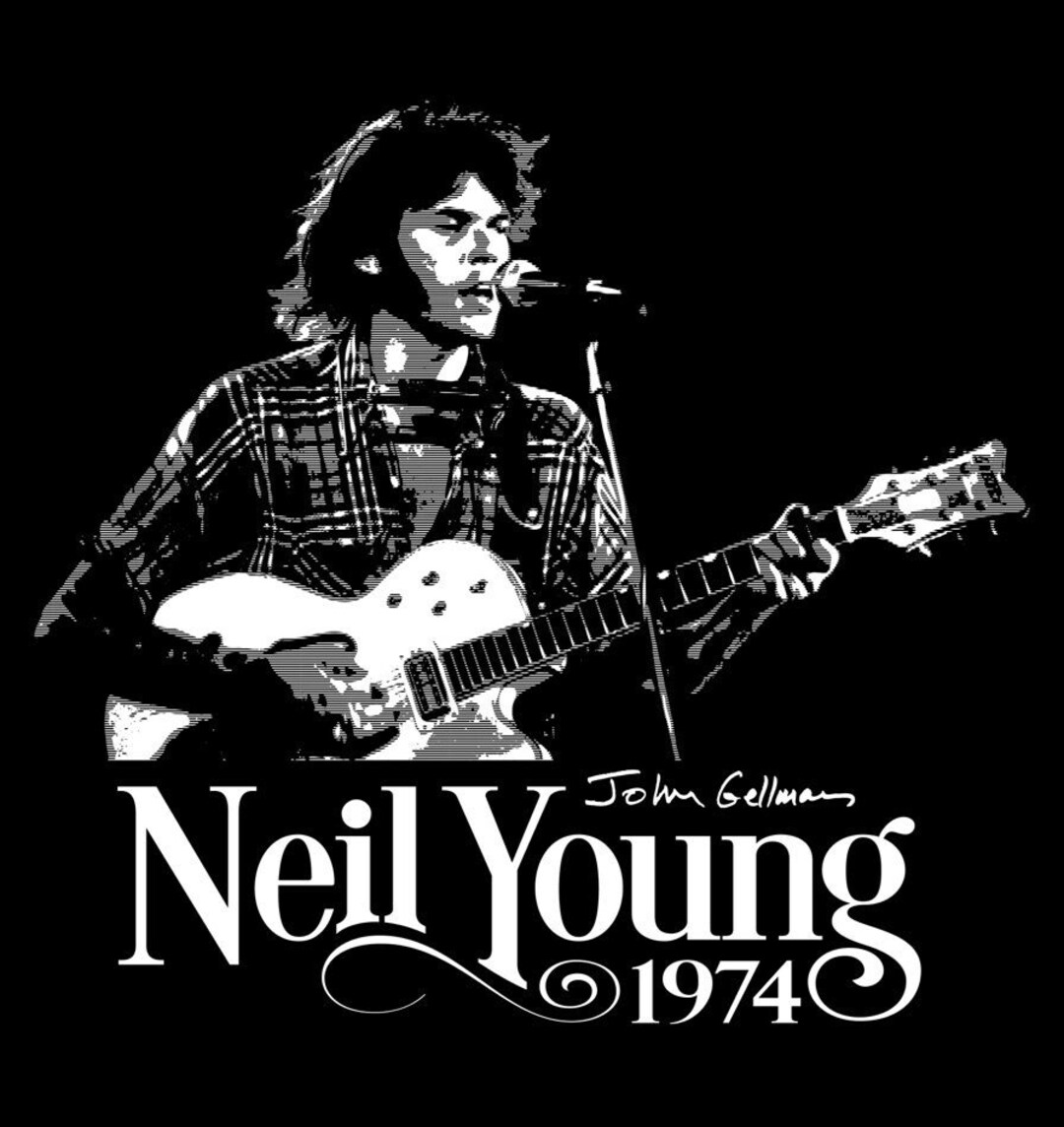 Neil Young T-shirt - Etsy