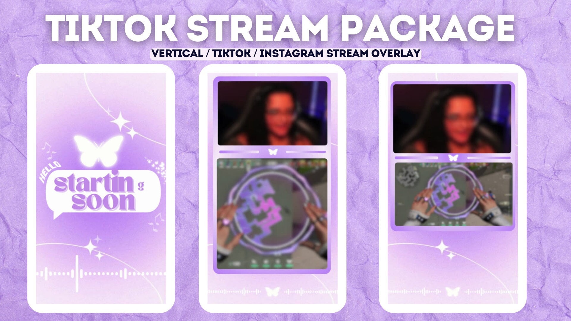 Clove Animated Tiktok Live Overlay , Cute Purple Tiktok Stream ... Clove Animated Tiktok Live Overlay , Cute Purple Tiktok Stream ...