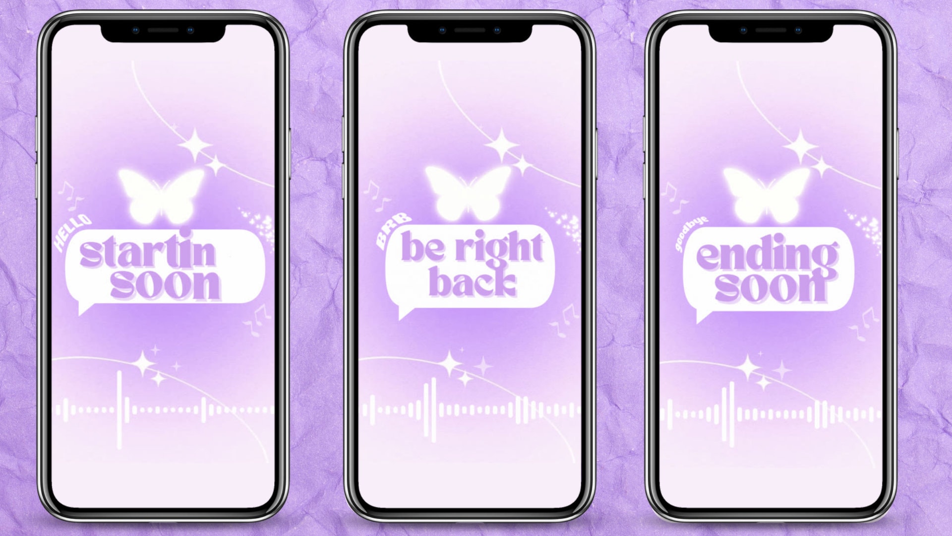 Clove Animated Tiktok Live Overlay , Cute Purple Tiktok Stream ...