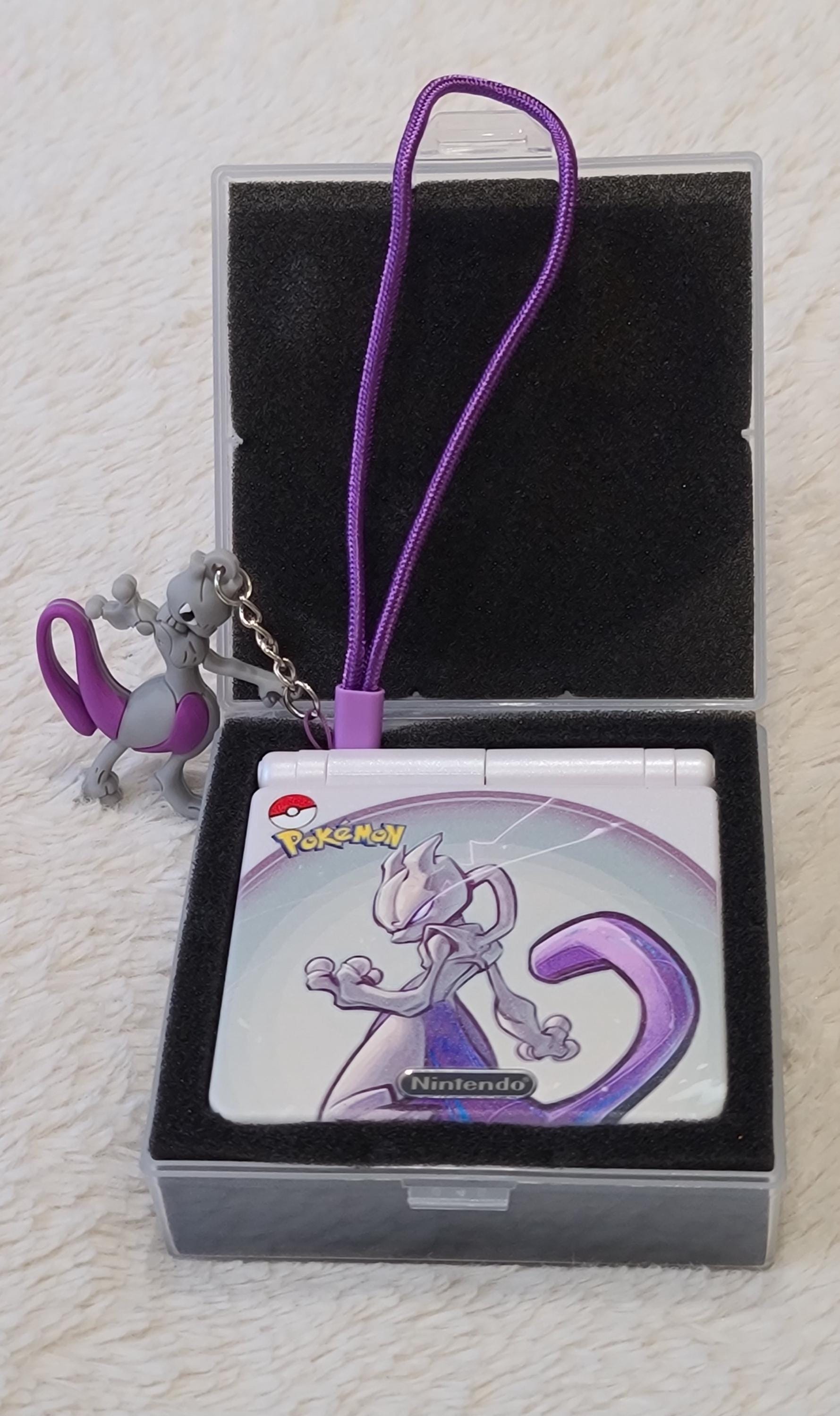 Nintendo Game Boy Advance SP Mewtwo Replacement Shell & Custom Storage ...