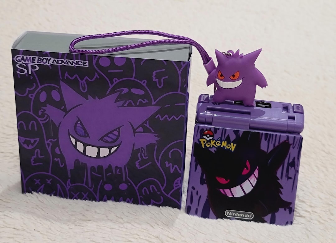 Nintendo Game Boy Advance SP Gengar Pokemon V5 IPS Screen UV Print ...