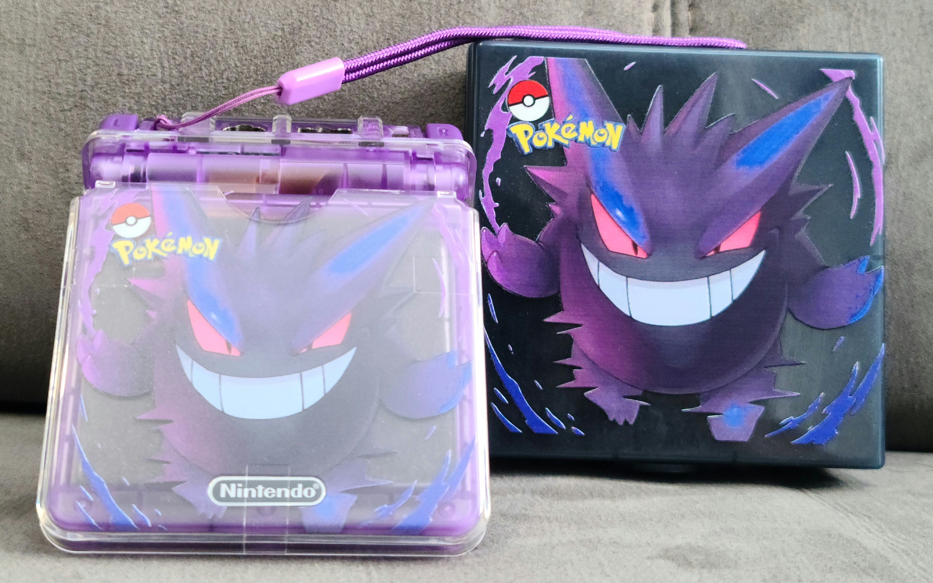 Nintendo Game Boy Advance SP Gengar Pokemon Retro Gameboy Video Games ...