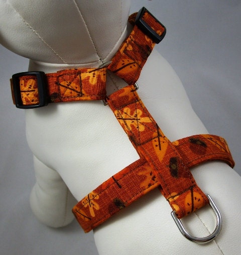 Dog Harness Autumn Leaves | Etsy
