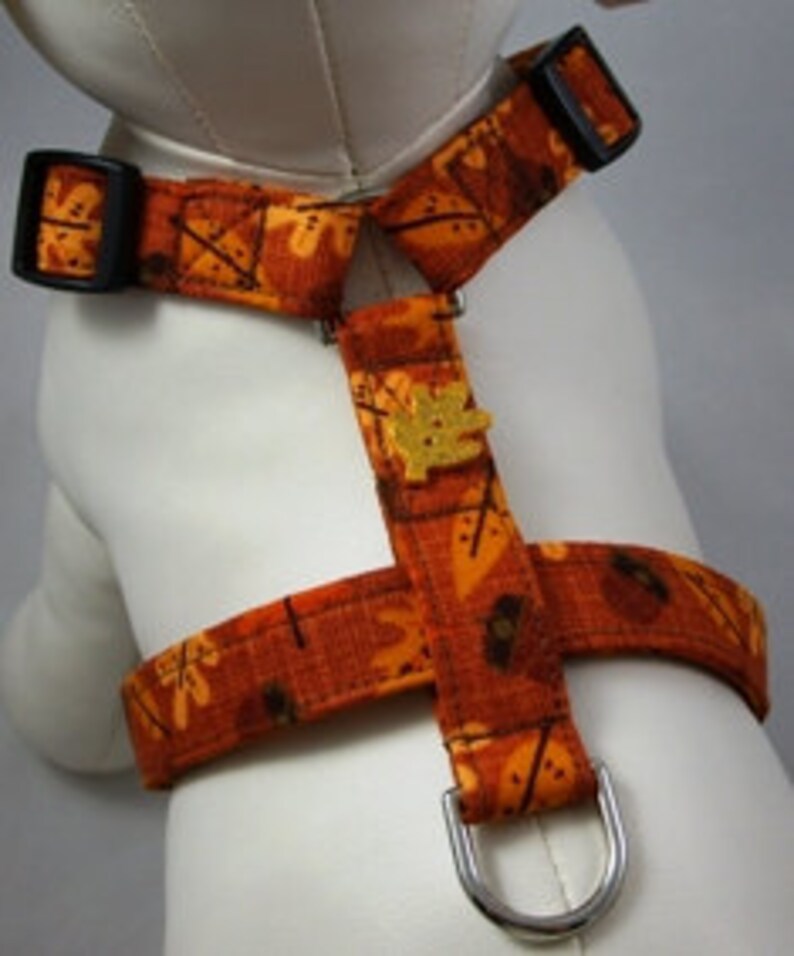 Dog Harness Autumn Leaves | Etsy
