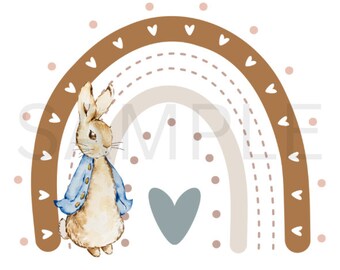 Peter Rabbit, Hot Air Balloon, Blue,svg, PNG, Peter Rabbit, Beatrix ...