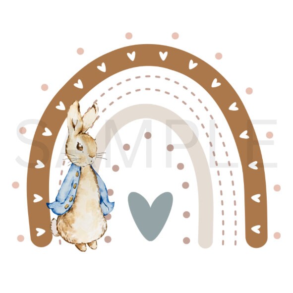 Peter Rabbit, Rainbow, Blue, PNG, SVG, Peter Rabbit, Beatrix Potter ...