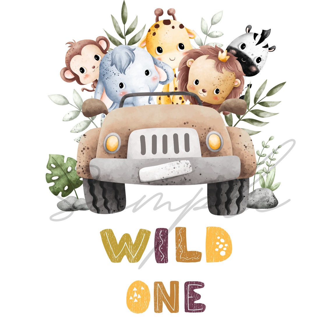 Wild One, Safari Themed, Jungle, Animals SVG, PNG - Etsy