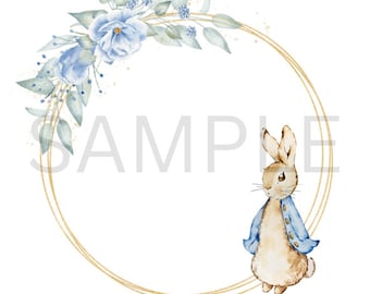 Peter Rabbit, Hot Air Balloon, Blue,svg, PNG, Peter Rabbit, Beatrix ...
