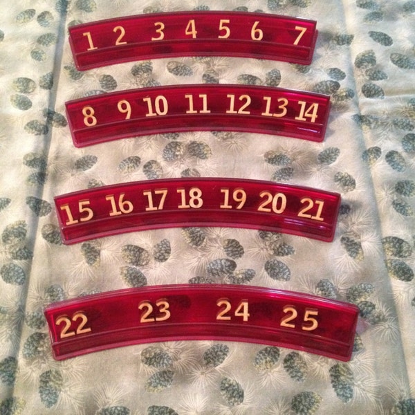 Advent Numbers - Etsy