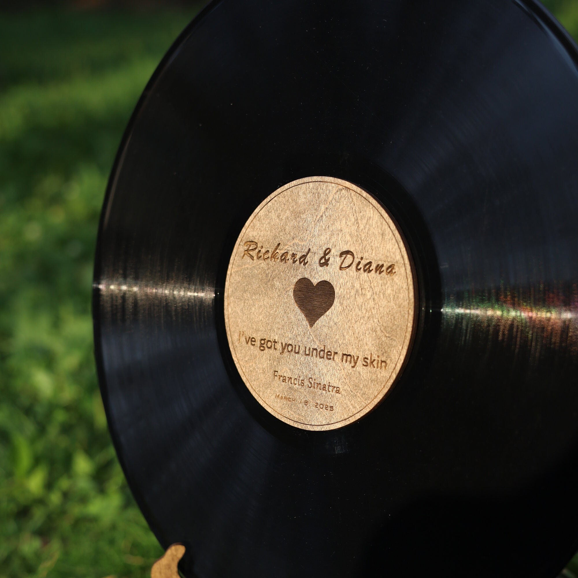 Vinyl Record Guest Book Sign With Record Player Imitation, Music Lover ...