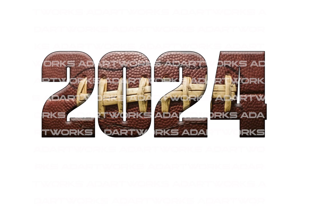 Football 2024 Digital PNG Football Sublimation Design High - Etsy