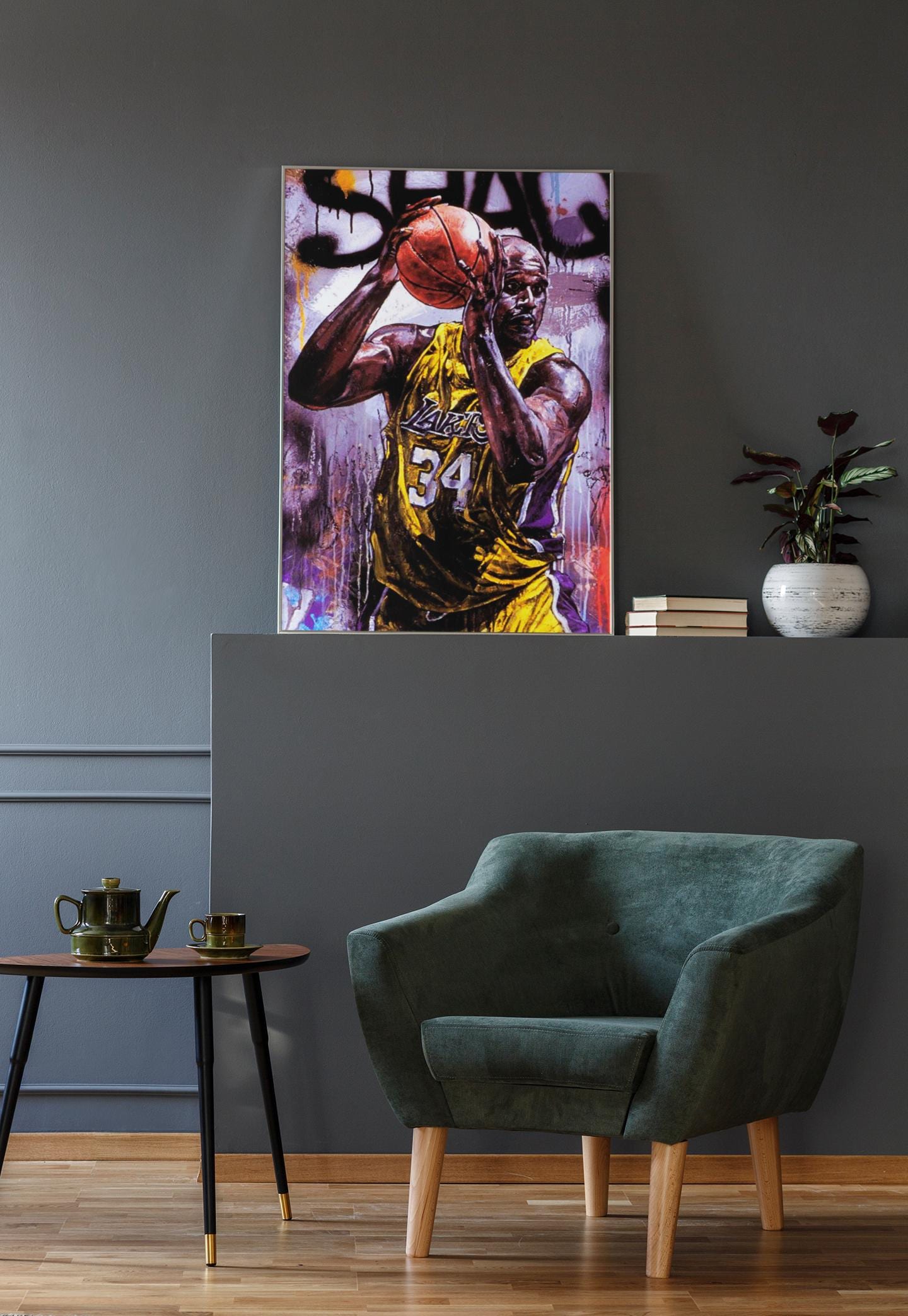 Powerful Shaquille O'neal Canvas Print Motivational Sports Wall Art - Etsy