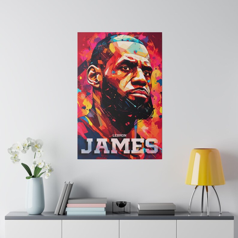 Dynamic Lebron James Canvas Print Motivational Sports Wall Art - Etsy