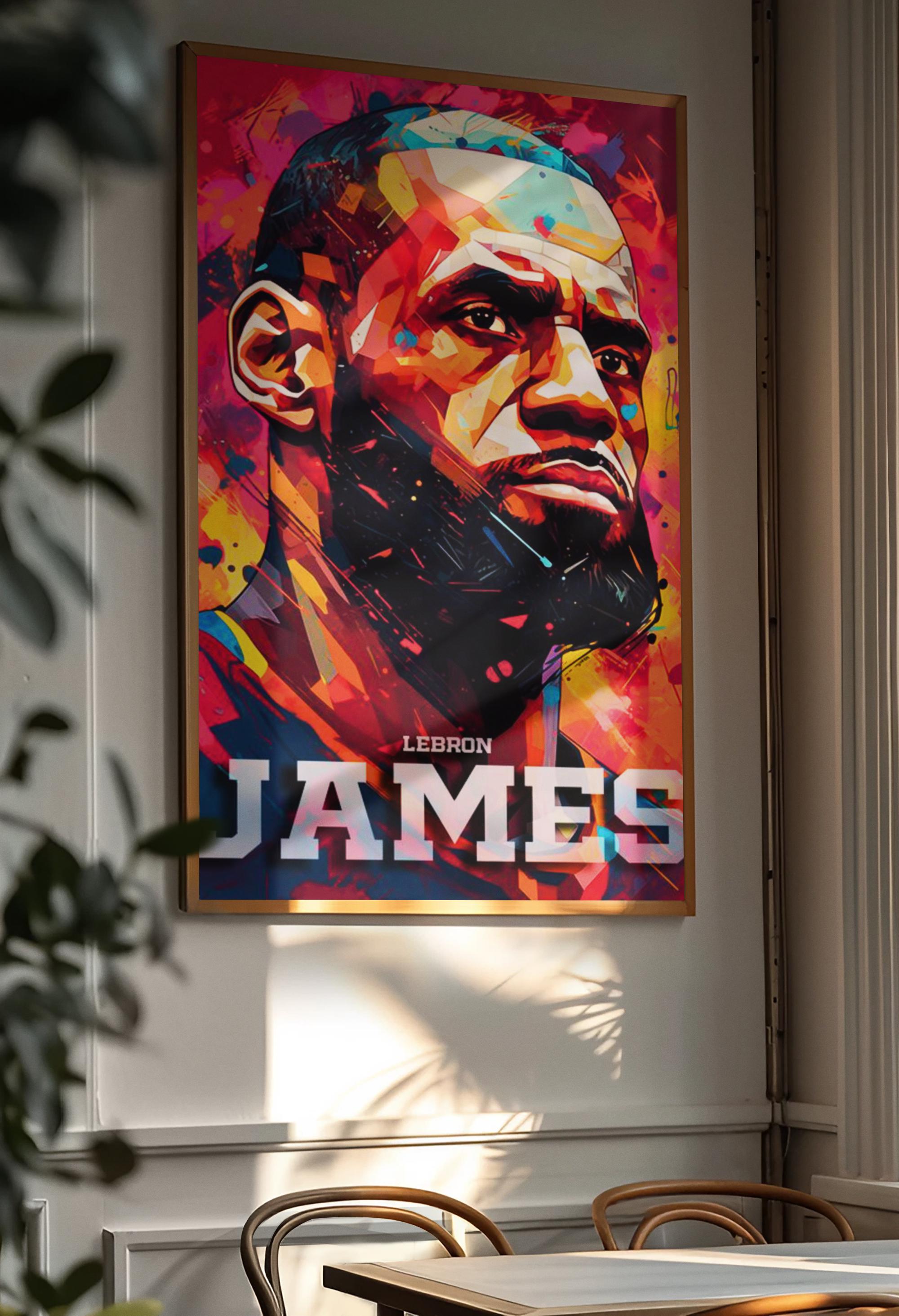 Dynamic Lebron James Canvas Print Motivational Sports Wall Art - Etsy