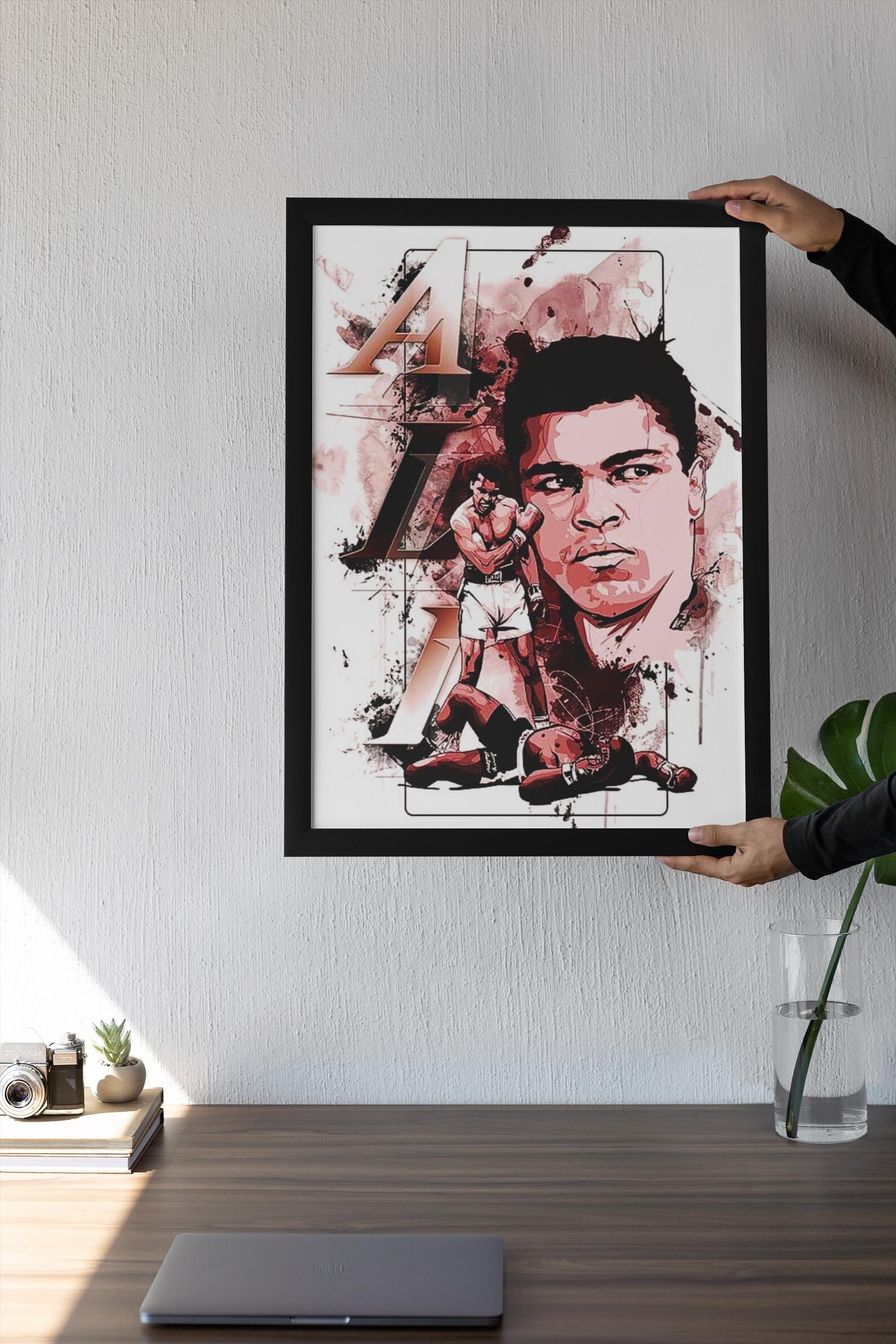 Canvas Studio Elite Muhammad Ali Canvas Print Dynamic Fighter Wall Art ...