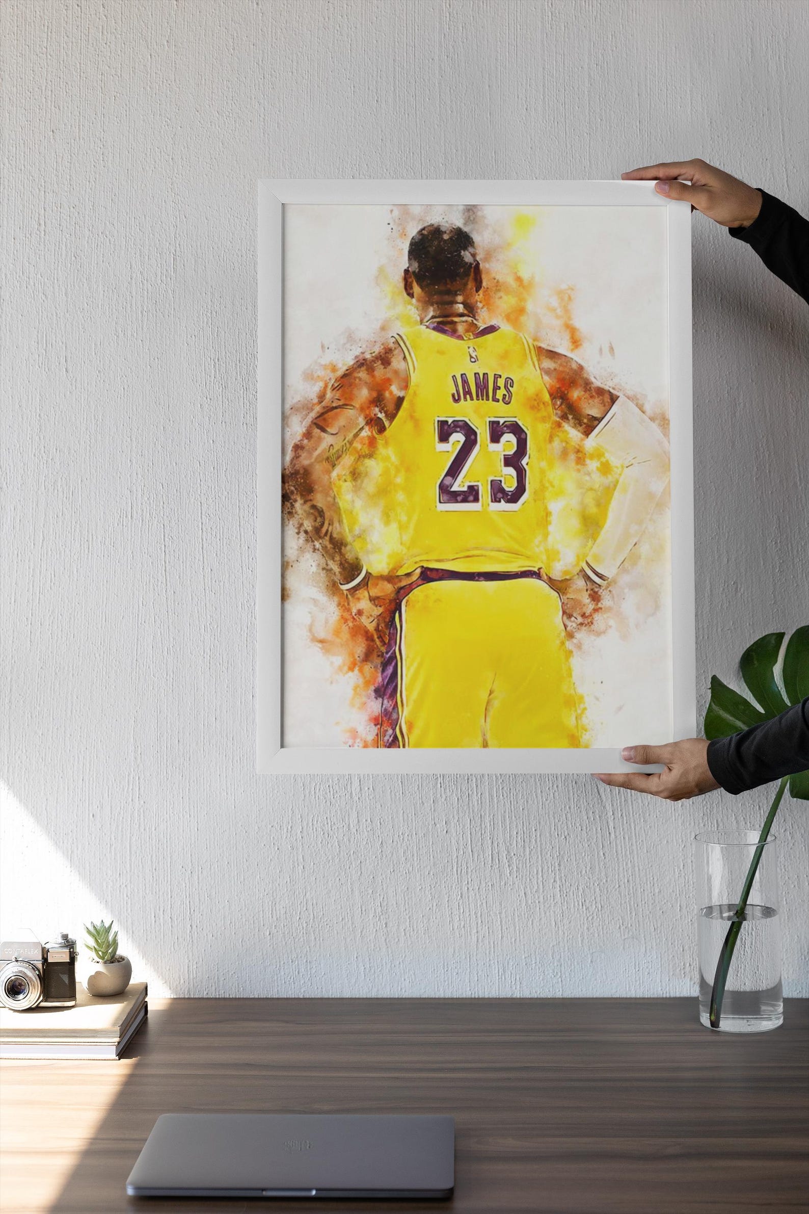 Canvas Studio Top Lebron James Canvas Print Premium NBA Wall Decor - Etsy