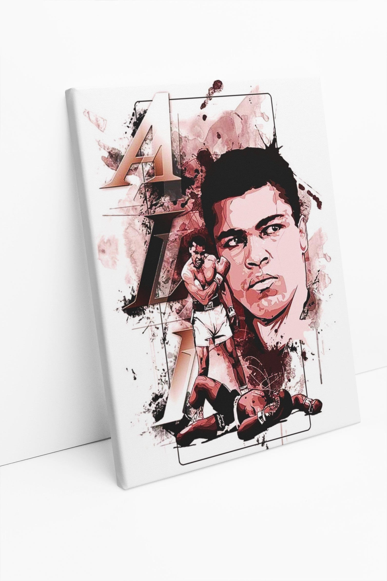 Canvas Studio Elite Muhammad Ali Canvas Print Dynamic Fighter Wall Art ...