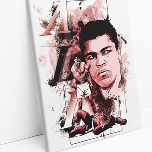 Canvas Studio Elite Muhammad Ali Canvas Print Dynamic Fighter Wall Art ...