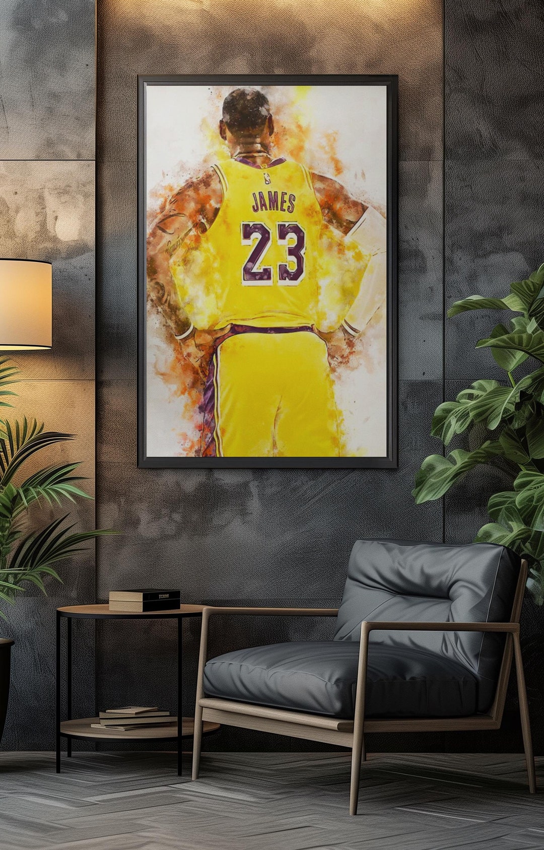 Canvas Studio Top Lebron James Canvas Print Premium NBA Wall Decor - Etsy