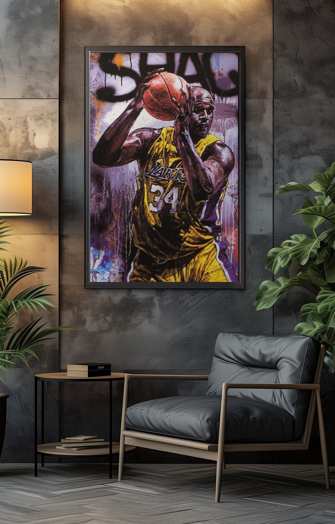 Powerful Shaquille O'neal Canvas Print Motivational Sports Wall Art - Etsy