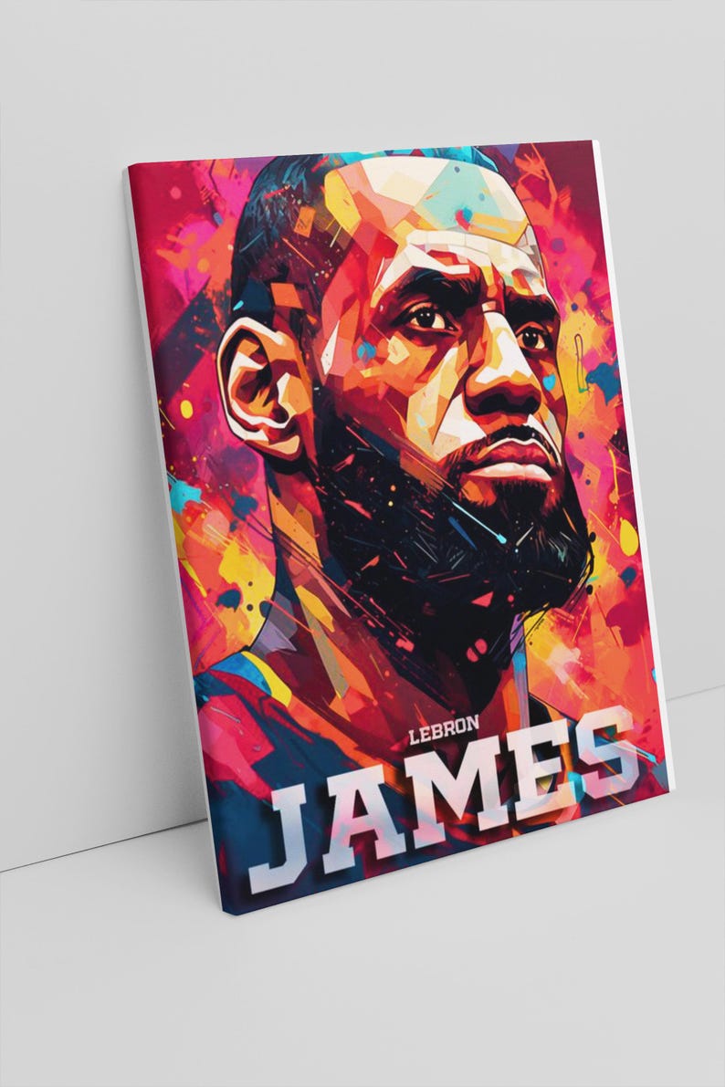 Dynamic Lebron James Canvas Print Motivational Sports Wall Art - Etsy