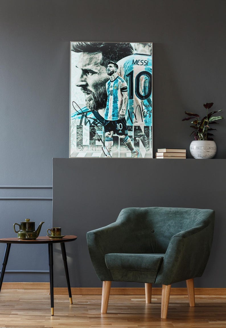 Canvas Studio Famous Lionel Messi Wall Art High Quality Sports Decor - Etsy