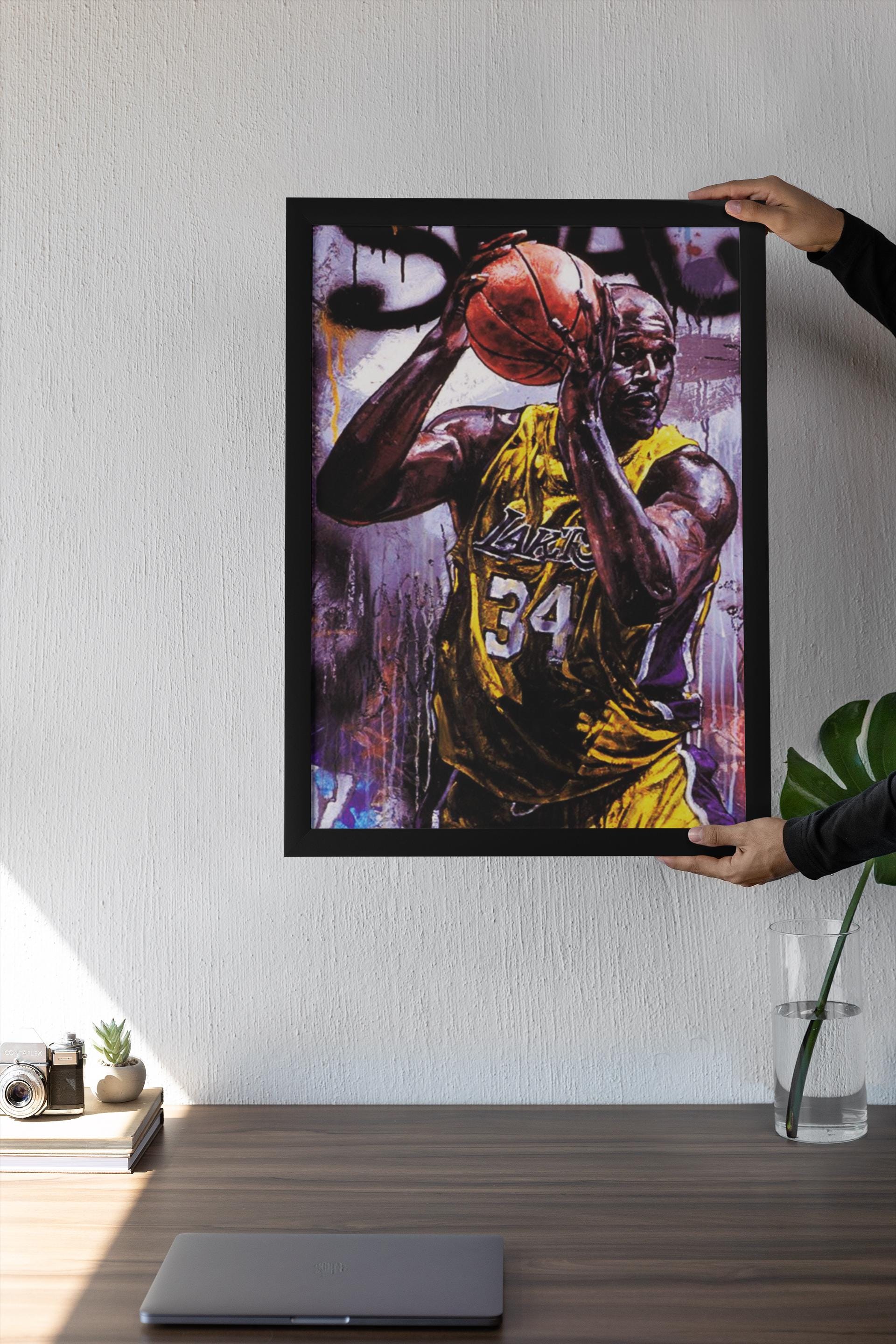 Powerful Shaquille O'neal Canvas Print Motivational Sports Wall Art - Etsy