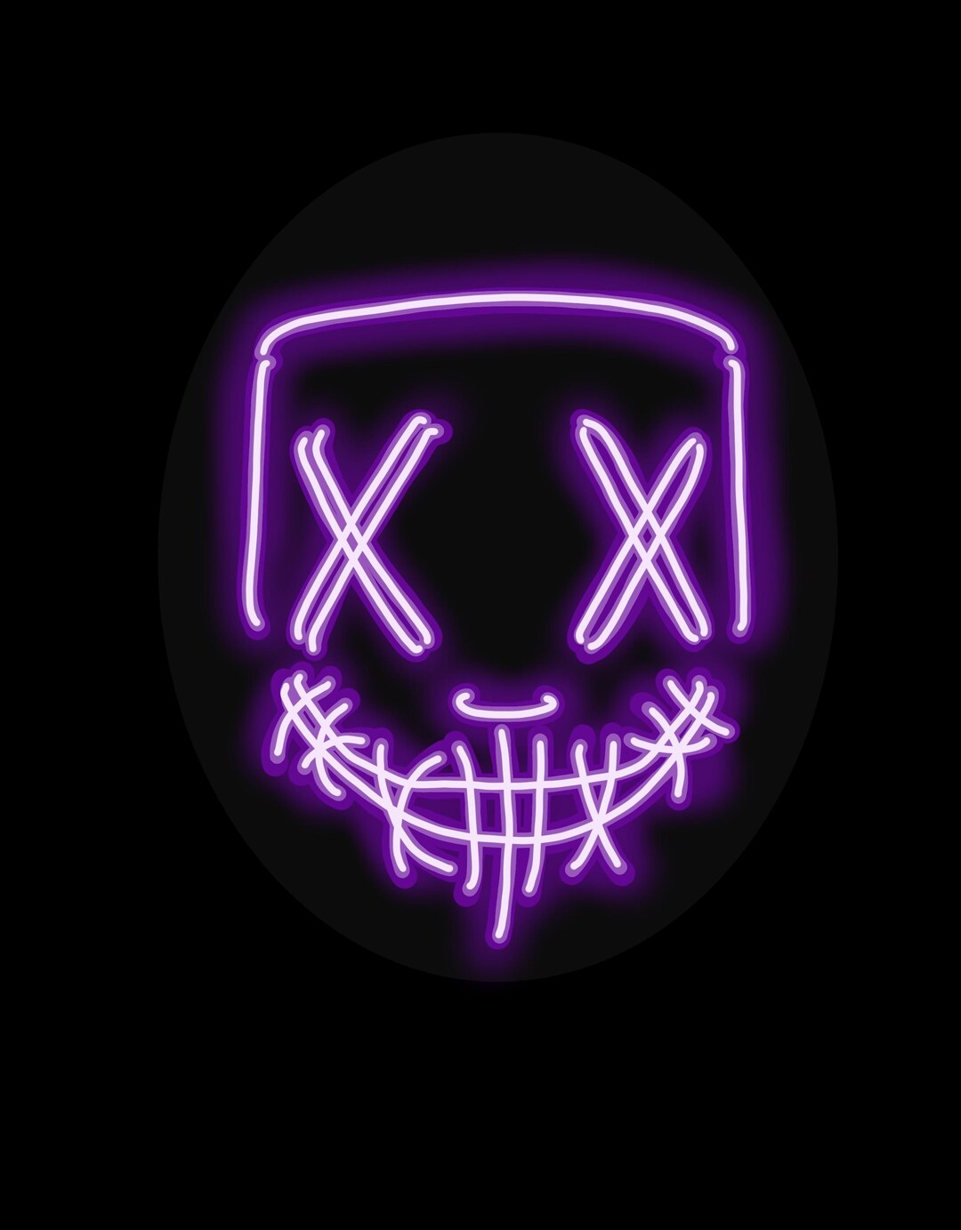 Purple Neon Purge Mask Vinyl Laminate Water Resistant - Etsy