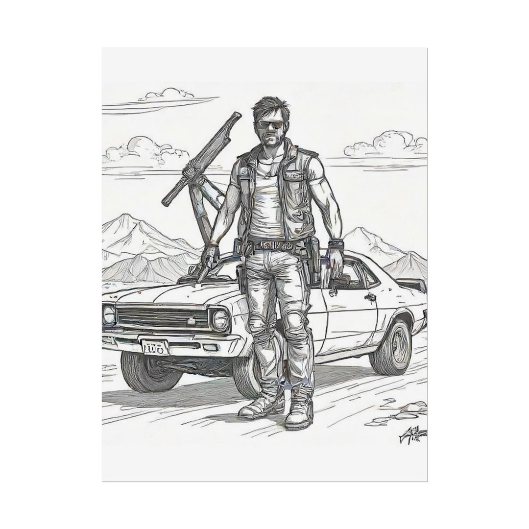 Mad Max Illustration Rolled Posters - Etsy