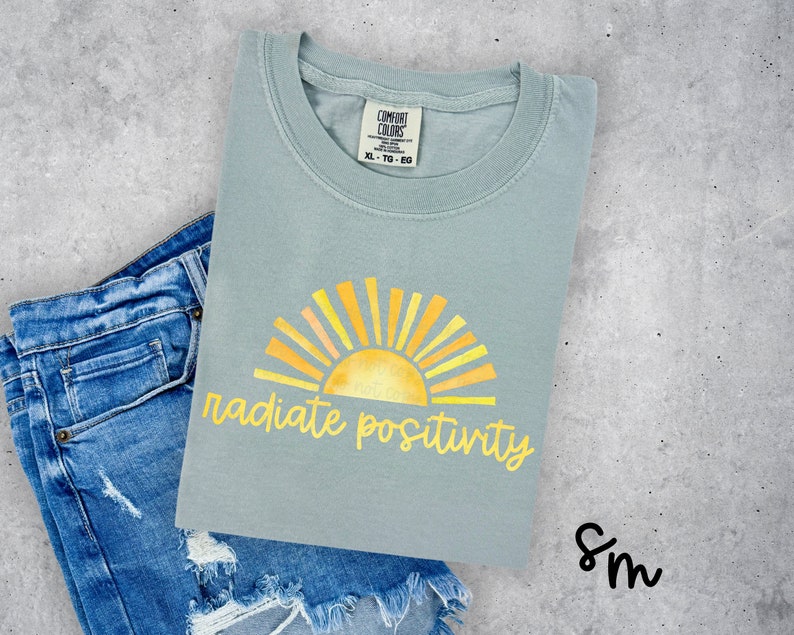 Radiate Positivity Sunshine PNG - Etsy